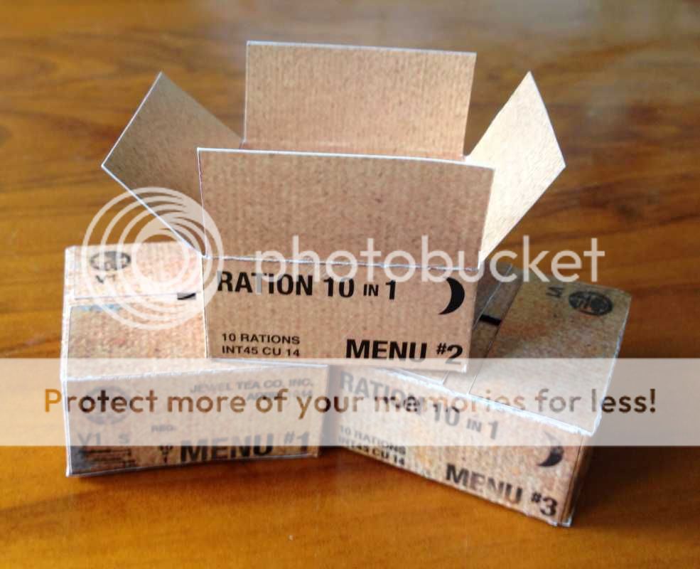 WW2 US Army 10-in-1 Ration Cartons - Non-LSP Works - Large Scale Planes