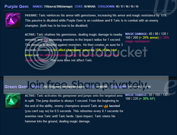 The most fabulous Taric rework :: League of Legends (LoL) Forum on MOBAFire